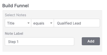 How to set up the Note Funnel Report | Graphly