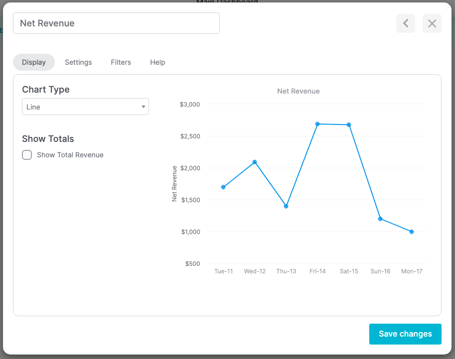How to Configure the Net Revenue Report | Graphly