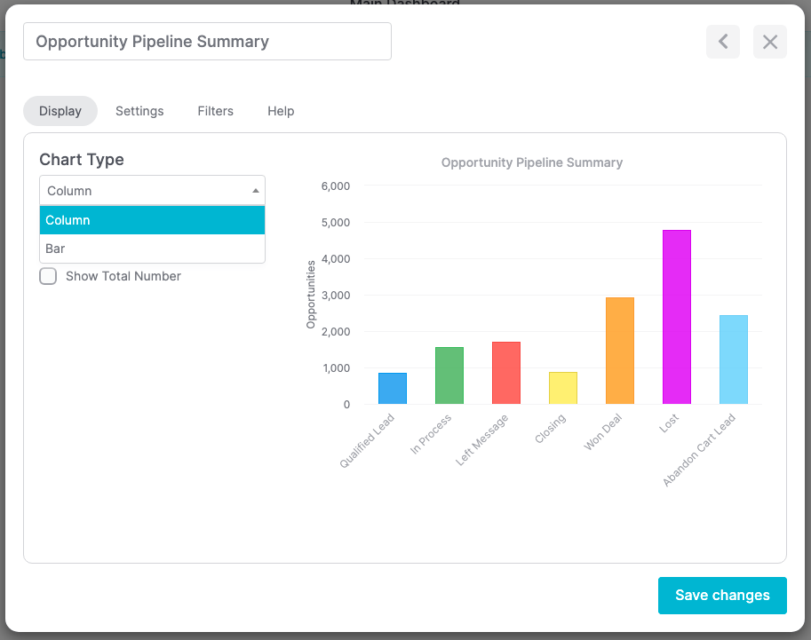 How to Configure the Opportunity Pipeline Summary Report | Graphly