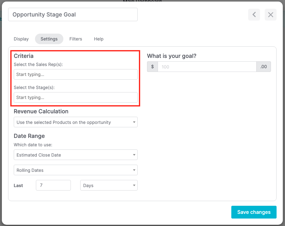 How to Configure the Opportunity Stage Goal Report | Graphly