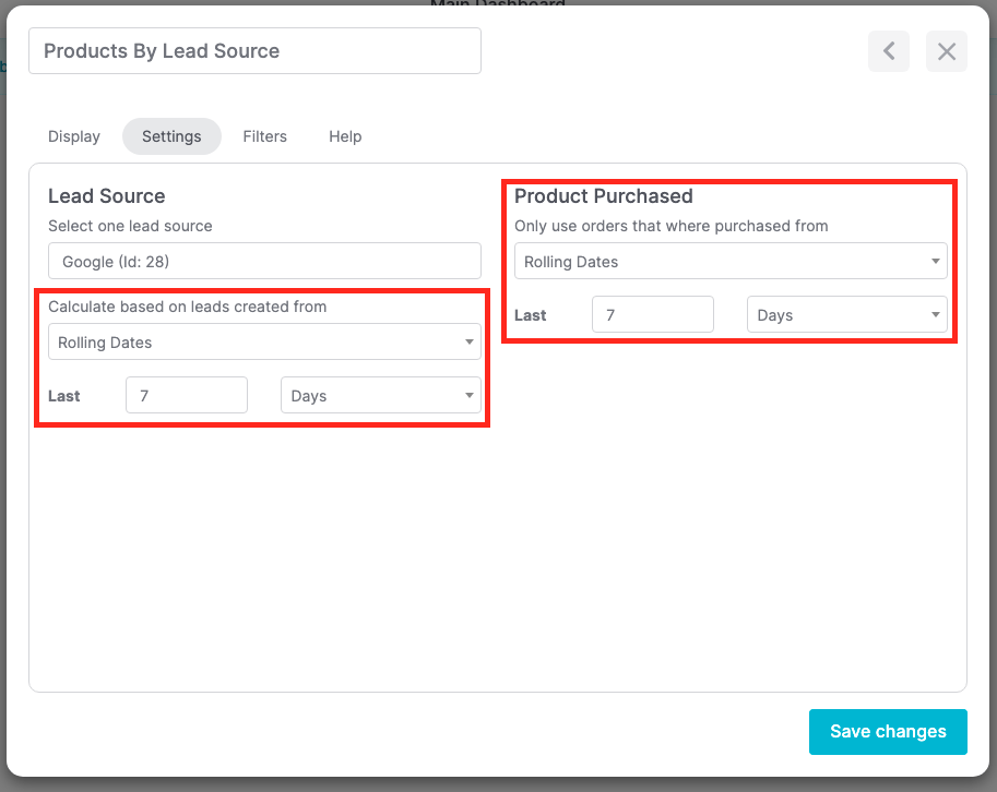 How to Configure the Products By Lead Source Report | Graphly